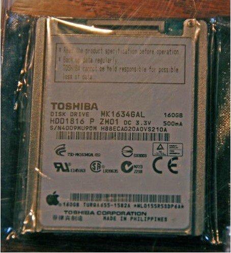 全新東芝 IPOD classic 3代 160G硬碟 /MK1634GAL XR150E 硬碟 | 露天市集 | 全台最大的網路購物市集