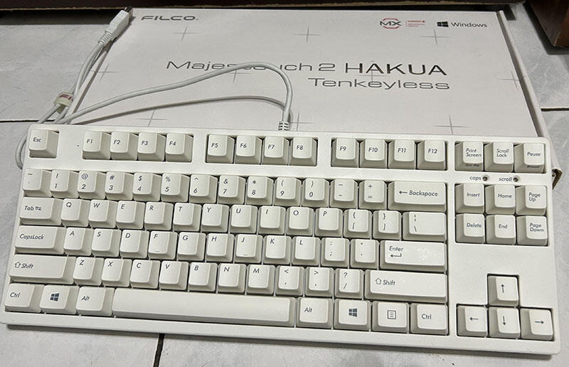 FILCO Majestouch 2 HAKUA Tenkeyless 機械鍵盤 白色 茶軸 87鍵 正刻英文 | 露天市集 | 全台最大的 ...