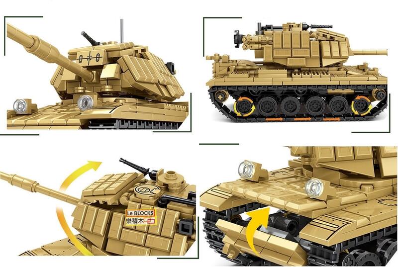 樂積木【預購】第三方 戰車集合 KV-2 M60 自走炮 巴頓戰車 非樂高LEGO相容坦克二戰美軍蘇軍66016-17 | 露天市集 | 全台 ...