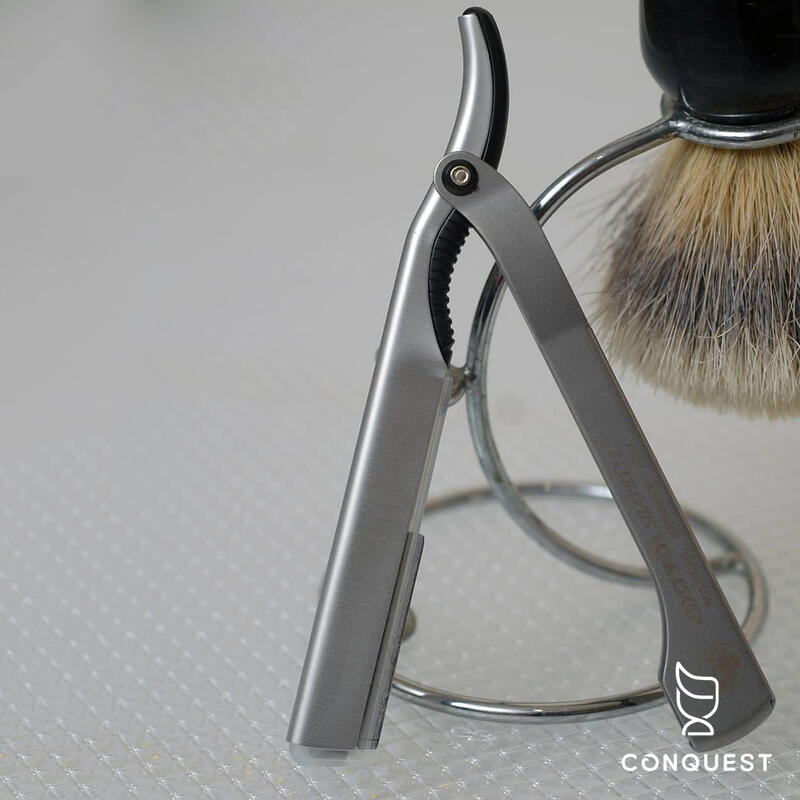 CONQUEST 】德國 Dovo 鋁合金直式剃刀 201087 22130201 可更換刀片 | 露天市集 | 全台最大的網路購物市集