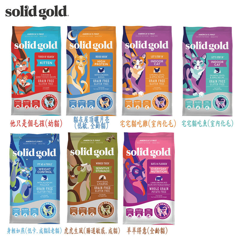 Solid Gold 素力高(速利高) 超級貓用寵糧 3lb/6lb/12lb (買6磅/12磅-贈貓抓板 ) | 露天市集 | 全台最大的網路購物市集