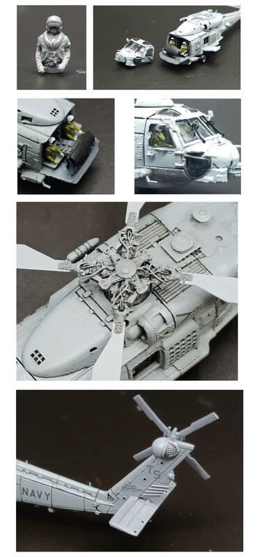 1/350 美國海軍 MH-60R 海鷹直升機 2架裝 3D列印 | 露天市集 | 全台最大的網路購物市集