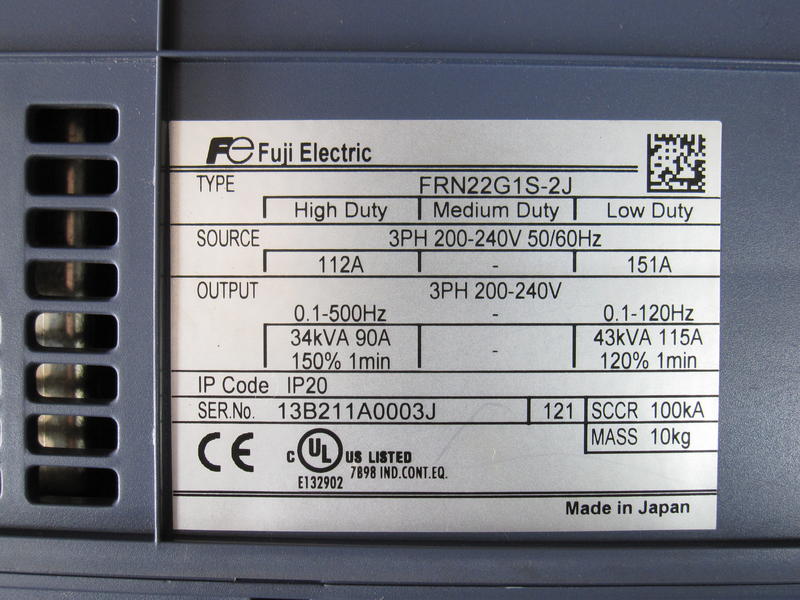 【清華電子】FRN22G1S-2J FUJI 變頻器 24小時內即時配送 新品 中古 現貨 維修 | 露天市集 | 全台最大的網路購物市集