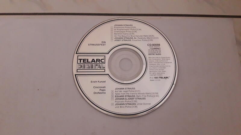 JOHANN STRAUSS 約翰史特勞斯 EIN STRAUSSFEST TELARC CD專輯 二手 C30 | 露天市集 | 全台最大的網路購物市集