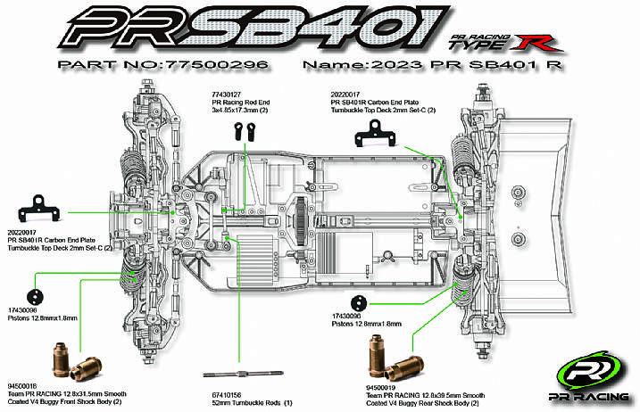 RC樂 PR 精轉 94500026 2023 PR SB401R 升級套件 | 露天市集 | 全台最大的網路購物市集