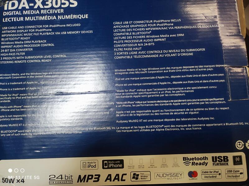中古【ALPINE】ida-X305S 無CD片設計 IPOD/IPHONE/AUX/USB藍芽mp3主機 | 露天市集 | 全台最大的網路購物市集