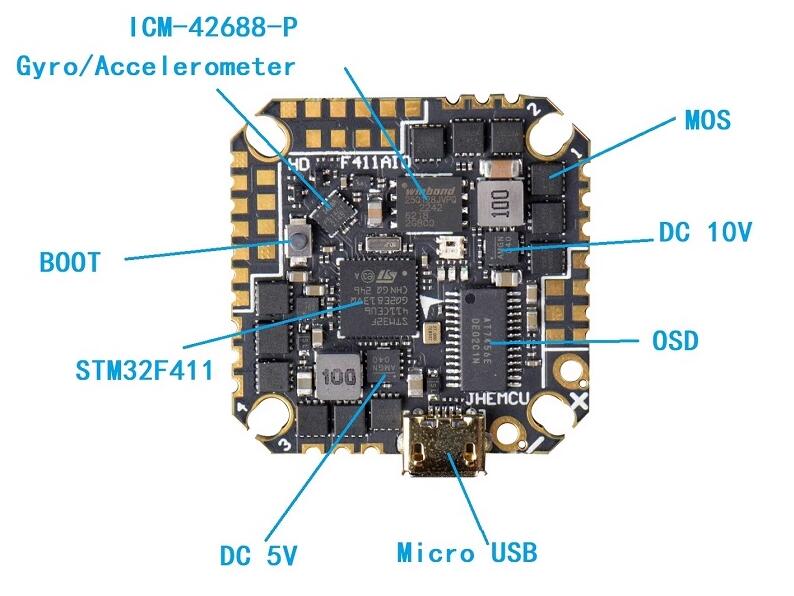[史巴克] JHEMCU GHF411AIO-HD 40A牙籤機 F4 2-6S AIO無刷飛控 怪像[含稅] | 露天市集 | 全台最大的 ...