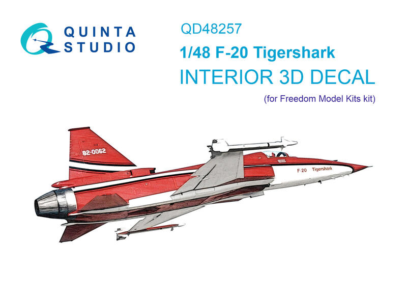 Quinta Studio_1/48_F-20 3D立體座艙水貼 for Freedom Model_QD48257 | 露天市集 | 全台最大的網路購物市集