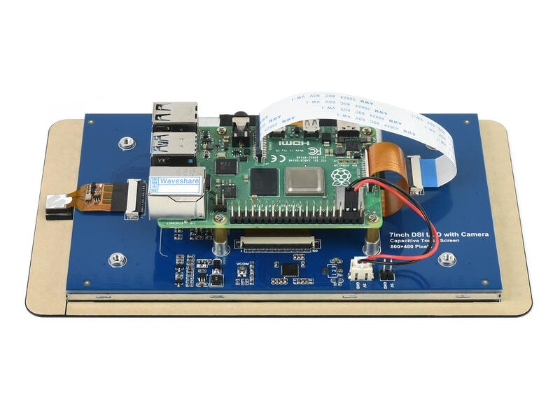 MakeHub.tw含稅Raspberry Pi 4B樹莓派7寸吋電容觸控800×480畫素帶外殼500萬畫素前置攝像頭 | 露天市集 | 全台最大的網路購物市集