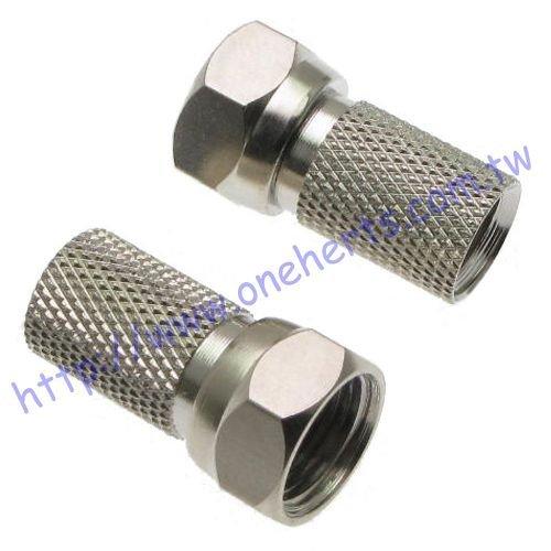 ㊣OneHerts㊣ 旋入式5C接頭 RG6 5C2V 電纜接頭 電視接頭 鳳梨頭 免工具 台灣製 頭大 加防水環 牙深 | 露天市集 | 全台最大的網路購物市集