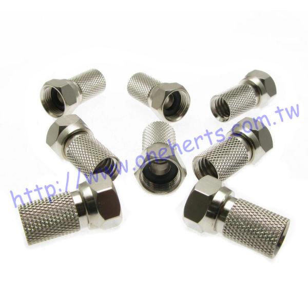 ㊣OneHerts㊣ 旋入式5C接頭 RG6 5C2V 電纜接頭 電視接頭 鳳梨頭 免工具 台灣製 頭大 加防水環 牙深 | 露天市集 | 全台最大的網路購物市集