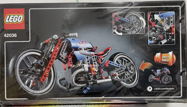 全新未拆 樂高 LEGO 42036 街道摩托車 Technic 科技系列 | 露天市集 | 全台最大的網路購物市集