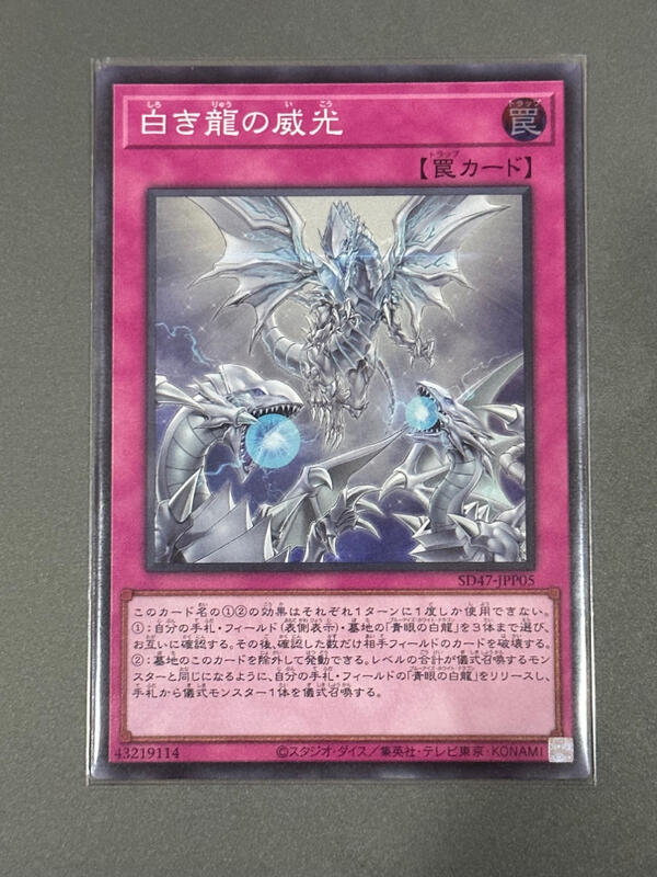 [火爆卡舖] 日紙 現貨 SD47-JPP05 白之龍的威光 (亮面) | 露天市集 | 全台最大的網路購物市集