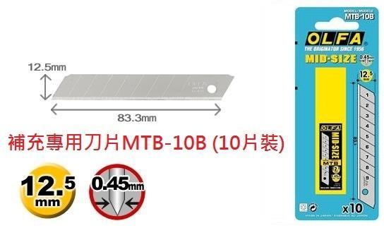 [工具潮流]日本製*OLFA兩用型美工刀用刀片 二合一 MT-1/CS-5用刀片 MTB-10B 12.5mm 鋼刃 | 露天市集 | 全台最大的網路購物市集