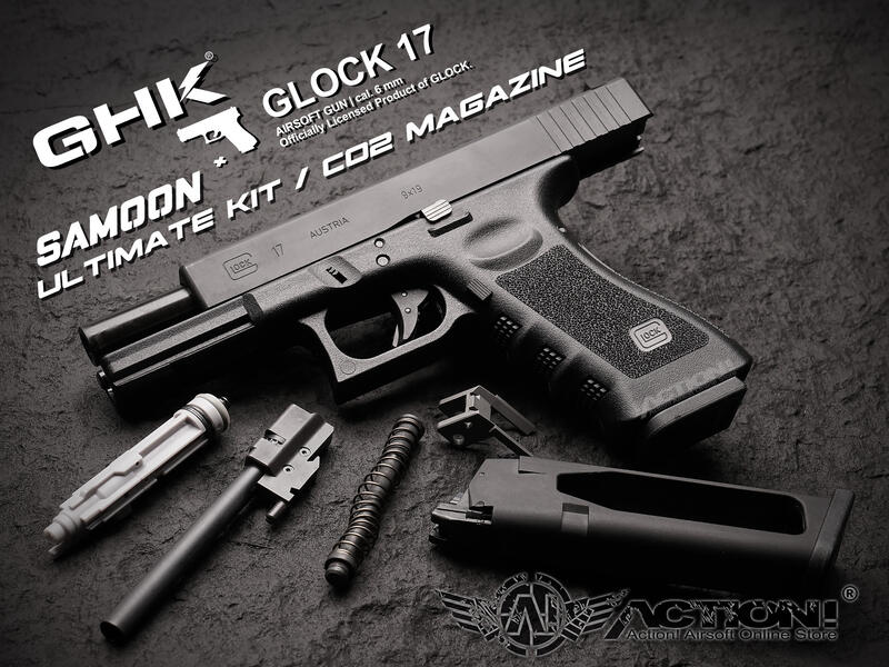 【Action! Custom】補貨中）GHK G17 GLOCK 17 Gen3 GBB瓦斯手槍《CO2 終極套件》 | 露天市集 | 全台 ...