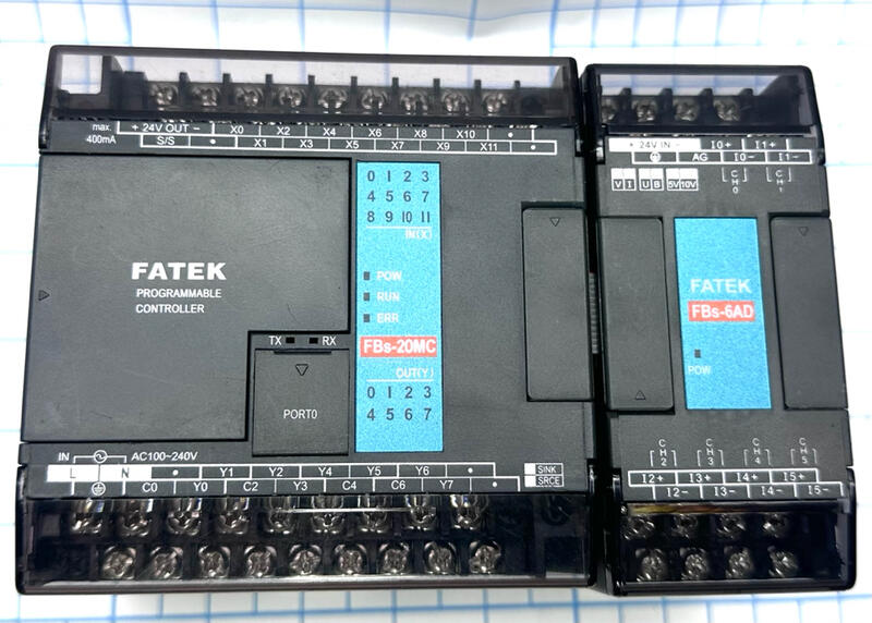永宏 FATEK PLC可編程控制器 FBS-20MC/FBS-6AD 類比. 輸入信號擴充模組 | 露天市集 | 全台最大的網路購物市集