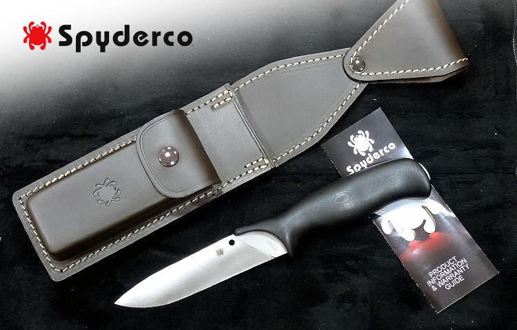 【angel 精品館 】Spyderco Zoomer黑g10柄野外求生直刀CPM-20CV鋼_皮鞘附尼龍套FB42GP | 露天市集 | 全 ...