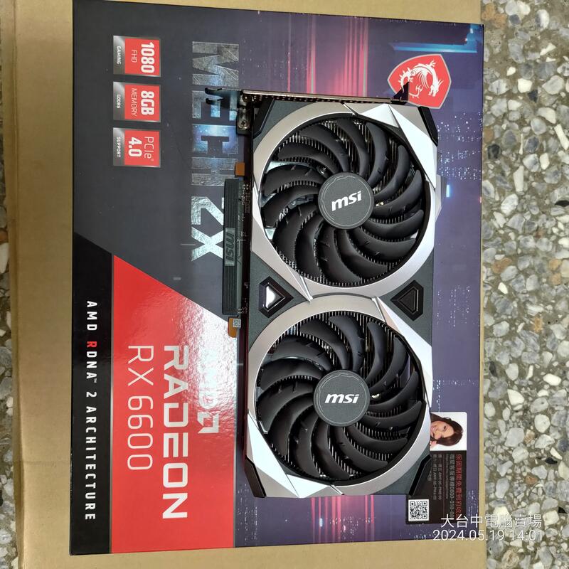 售 微星MSI Radeon RX6600 MECH 2X 8G @保內良品@ 21.09 有註冊 | 露天市集 | 全台最大的網路購物市集