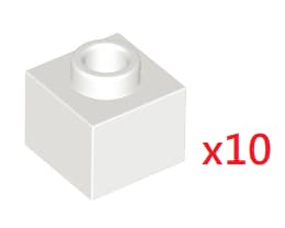 【磚樂】10個一組 LEGO樂高 86996 6383985 Brick Modified 1x1x 2/3 白色側轉磚 | 露天市集 | 全 ...