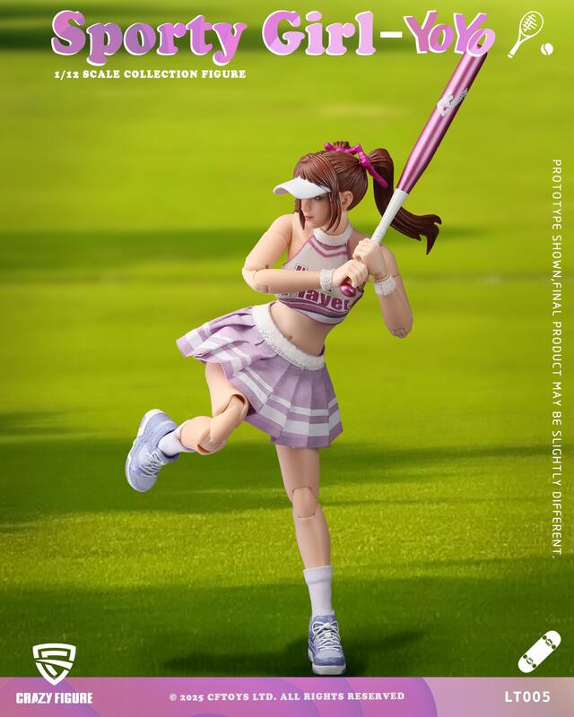 辣像館---預定，CRAZY FIGURE 1/12 運動女孩 悠悠 可動人偶 LT005 0515 | 露天市集 | 全台最大的網路購物市集