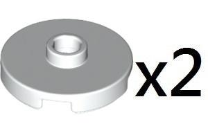 LEGO White Round Tile Plate Stud 2x2 樂高白色圓形凸點薄板平板 兩個 6093053 | 露天市集 | 全 ...