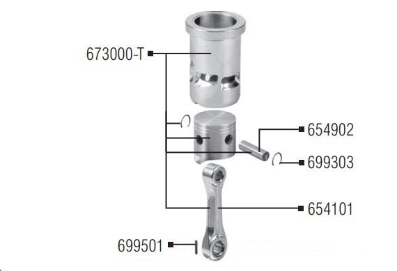 【萬板】FX-Engines 673000-T G501 FX21級引擎車專用活塞缸套組 | 露天市集 | 全台最大的網路購物市集