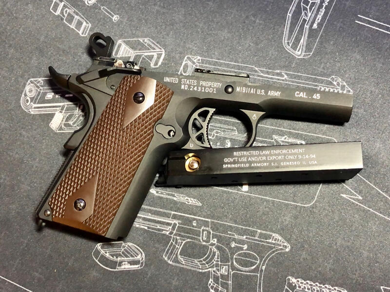 已售出 - 補貨中-刻字M1911 軍官型Officer Micro compact 小1911下槍身總成+彈匣 | 露天市集 | 全台最大的 ...