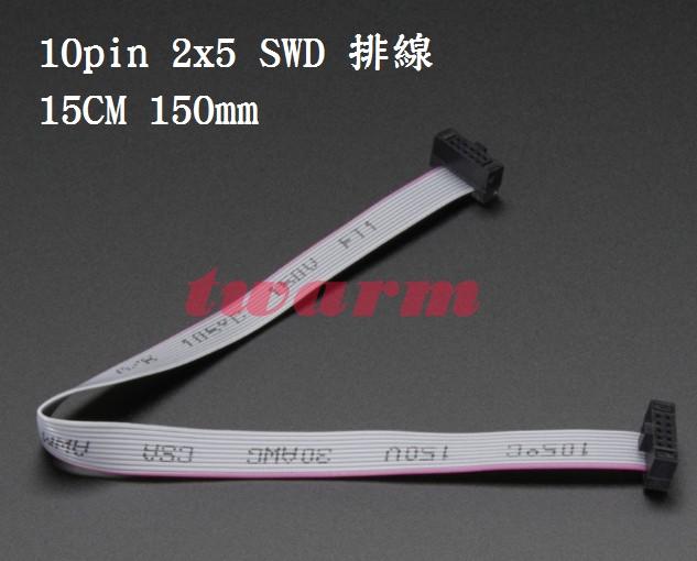 《德源科技》(含稅) 10-pin 2x5 JTAG SWD Cable 排線 1.27mm 15cm長 10PIN | 露天市集 | 全台最 ...