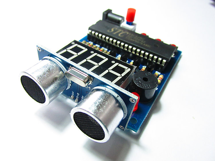 51單片機超聲波測距儀倒車雷達報警套件 HC-SR04超聲波測距模組 W194 [9020303] | 露天市集 | 全台最大的網路購物市集