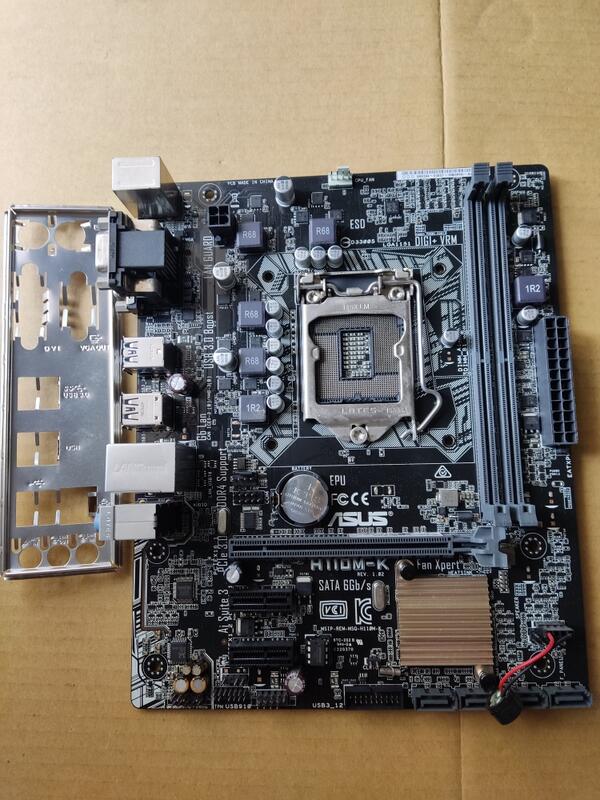 華碩H110M-K，吃D4記憶體，現貨，實物拍照 | 露天市集 | 全台最大的網路購物市集