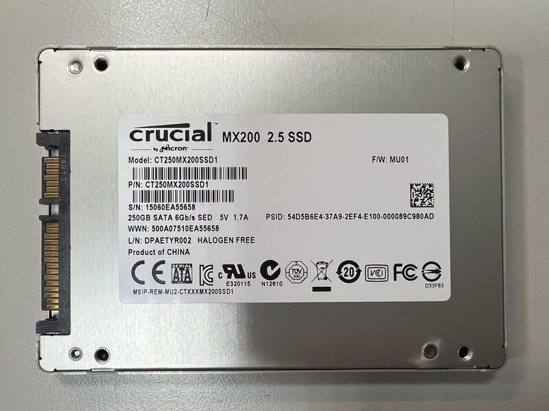 美光 Micron crucial MX500 250G SSD SATA 2.5吋 固態硬碟 | 露天市集 | 全台最大的網路購物市集