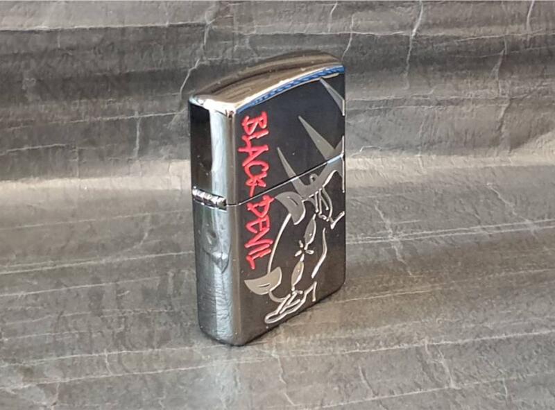 ONE*$1~日系*ZIPPO*BLACK DEVIL《小惡魔》兩面激光雕刻*黑鎳* | 露天市集 | 全台最大的網路購物市集
