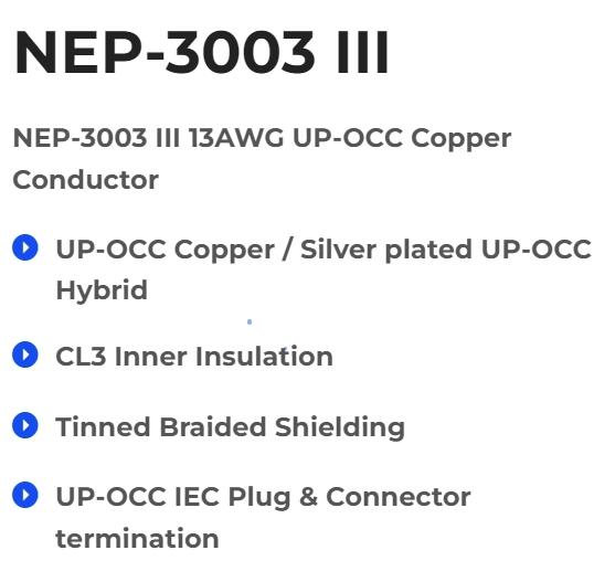 【NEOTECH】NEP-3003III UP-OCC單結晶銅電源線 | 露天市集 | 全台最大的網路購物市集