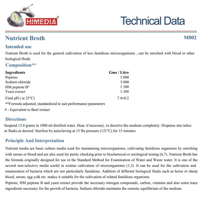 [HiMedia] NB , Nutrient Broth, 500g 營養培養液/營養肉汁 | 露天市集 | 全台最大的網路購物市集