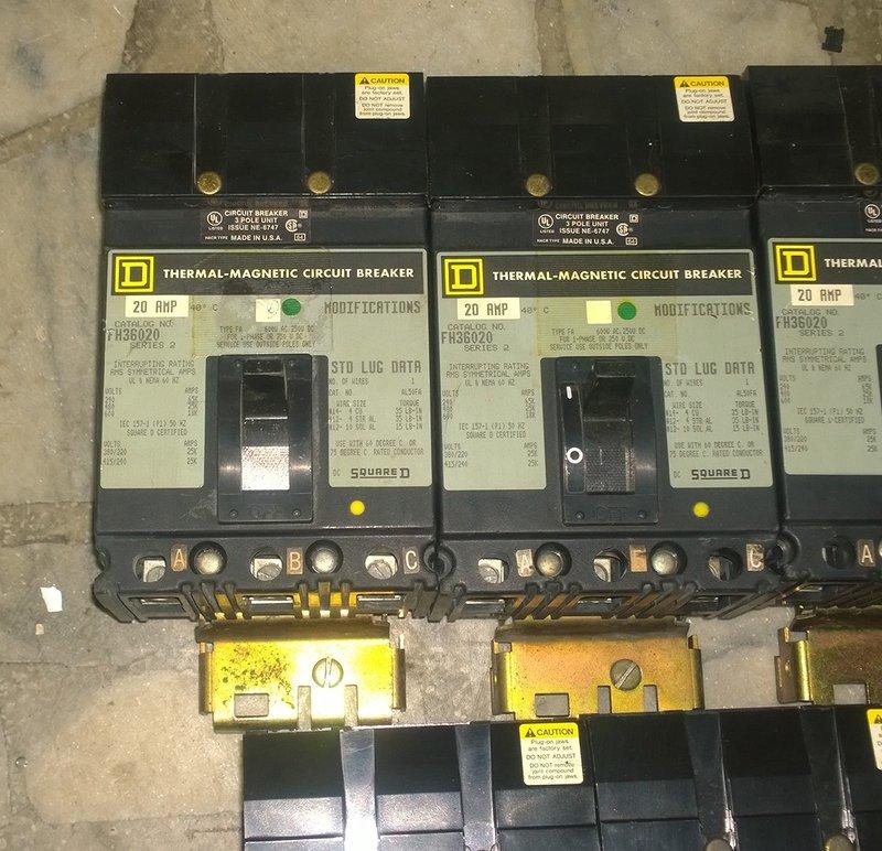 SQ-D I-Line MCCB NFB FH36020,FH36030,FH36050,FH36100,FA14020 | 露天市集 | 全 ...