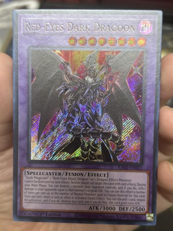 有點名 遊戲王 美英一刷 RA02-EN021 超魔導龍騎士 真紅眼龍騎兵 斜半鑽 搜LGB1-JP001 | 露天市集 | 全台最大的網路購物市集