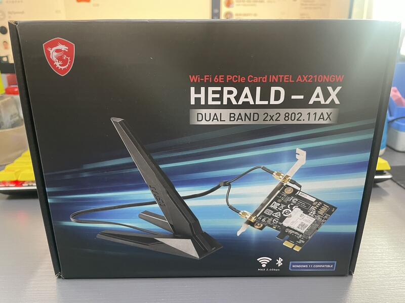 MSI微星 HERALD-AX INTEL AX210NGW WI-FI 6E 網卡 全新 蘆洲可自取📌自取價850 | 露天市集 | 全台最 ...