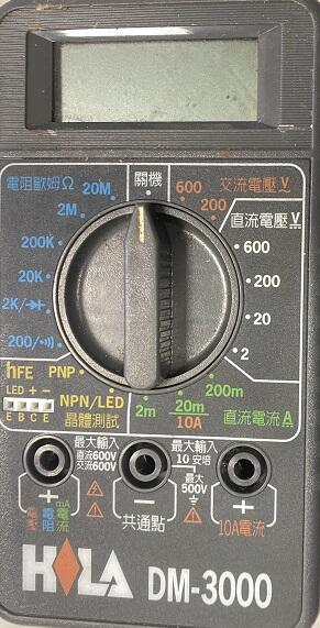 二手HILA DM-3000三用電表(測試可以量測DC/AC/短路當銷帳零件品 | 露天市集 | 全台最大的網路購物市集
