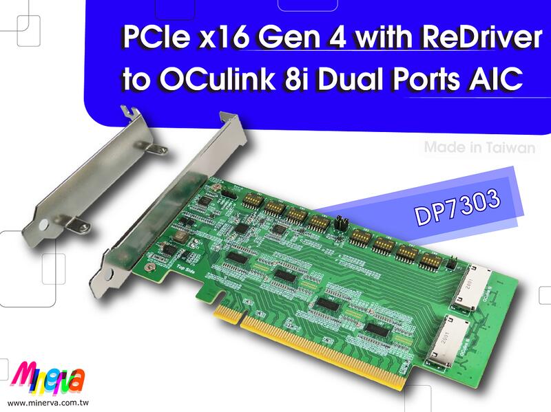 PCIe x16 Gen4 with ReDriver to OCulink 8i Dual port AIC | 露天市集 | 全台最大的 ...