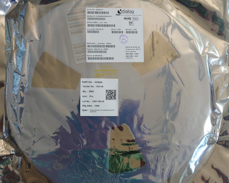 卍國際大廠 I watt Dialog iW3636-01 整捲2500 PCS沒拆封 | 露天市集 | 全台最大的網路購物市集