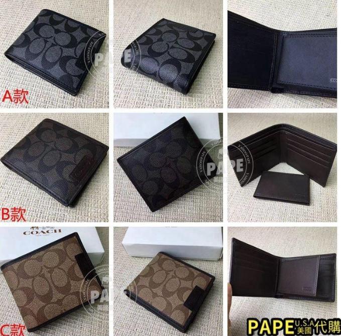 美國代購 COACH 74993 74586 74736 74634 74064 75005男短夾 皮夾 卡片夾 零錢夾 | 露天市集 | 全 ...