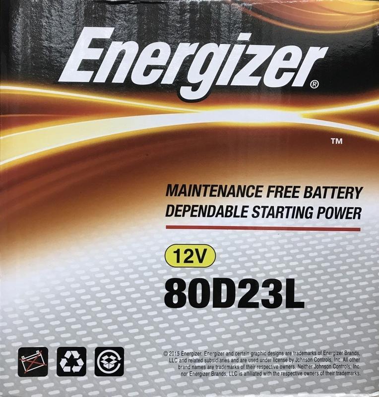 (請先詢價) 勁量 Energizer 80D23L 80D23R 汽車電池 汽車電瓶 | 露天市集 | 全台最大的網路購物市集