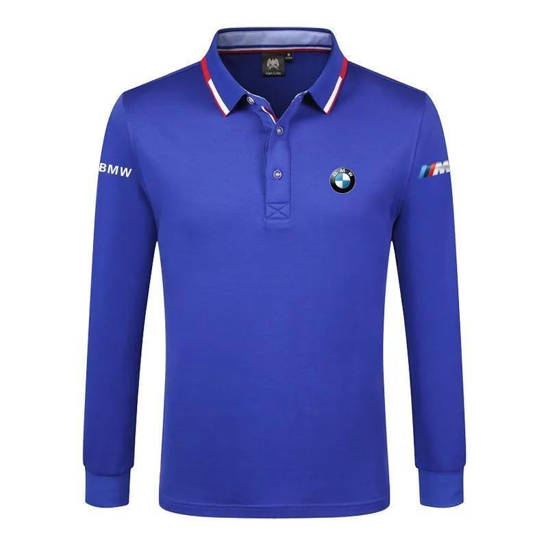 【阿怪車品】寶馬BMW長袖t恤男翻領polo衫新品商務休閑純棉打底衫長袖上衣潮4S店工作服 | 露天市集 | 全台最大的網路購物市集