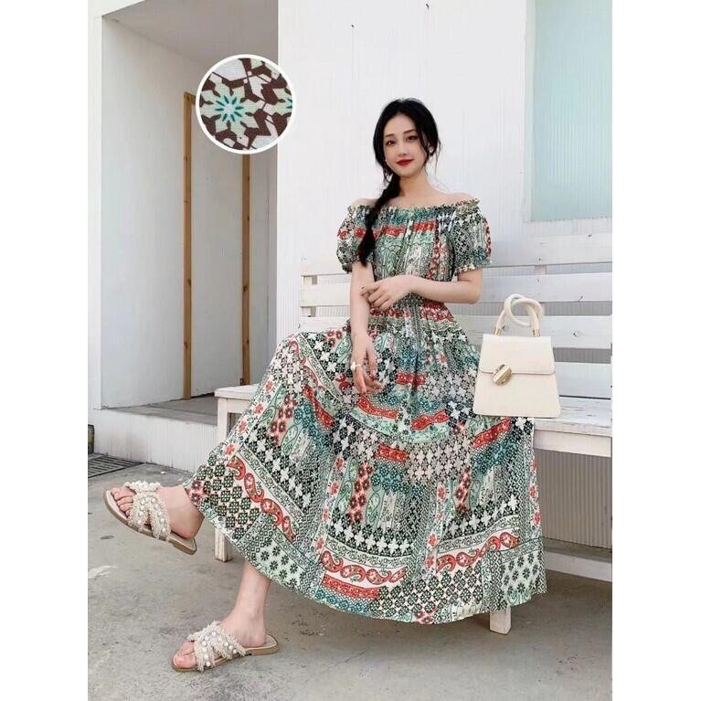 中大尺碼洋裝微胖女孩穿搭氣質波西米亞碎花長裙洋裝顯白2沙灘裙長裙洋裝大尺碼洋裝連身裙優優 | 露天市集 | 全台最大的網路購物市集
