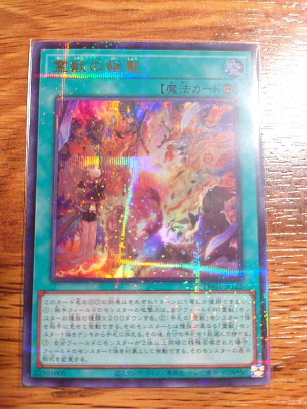 庫拉格の店 遊戲王 日紙 TW01-JP125 靈獸的繼聖 (金亮) | 露天市集 | 全台最大的網路購物市集