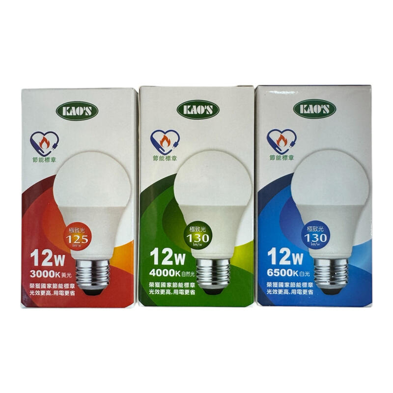 好時光～KAOS LED 3W 4.5W 7.5W 9.5W 12W 15W 燈泡 球泡 全電壓 高氏 電燈泡 | 露天市集 | 全台最大的網路購物市集