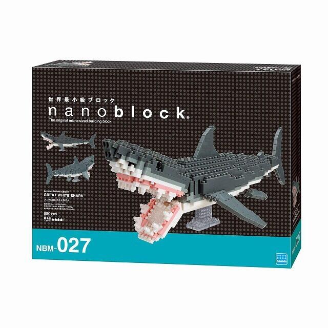 台灣現貨NanoBlock 迷你積木 - NBM 027 大白鯊 DX | 露天市集 | 全台最大的網路購物市集