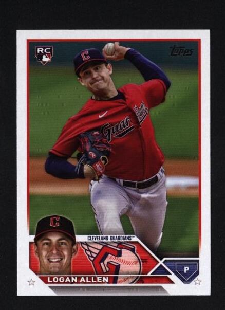 2023 Topps Update #US233 Logan Allen Cleveland Guardians RC | 露天市集 | 全台最大的網路購物市集