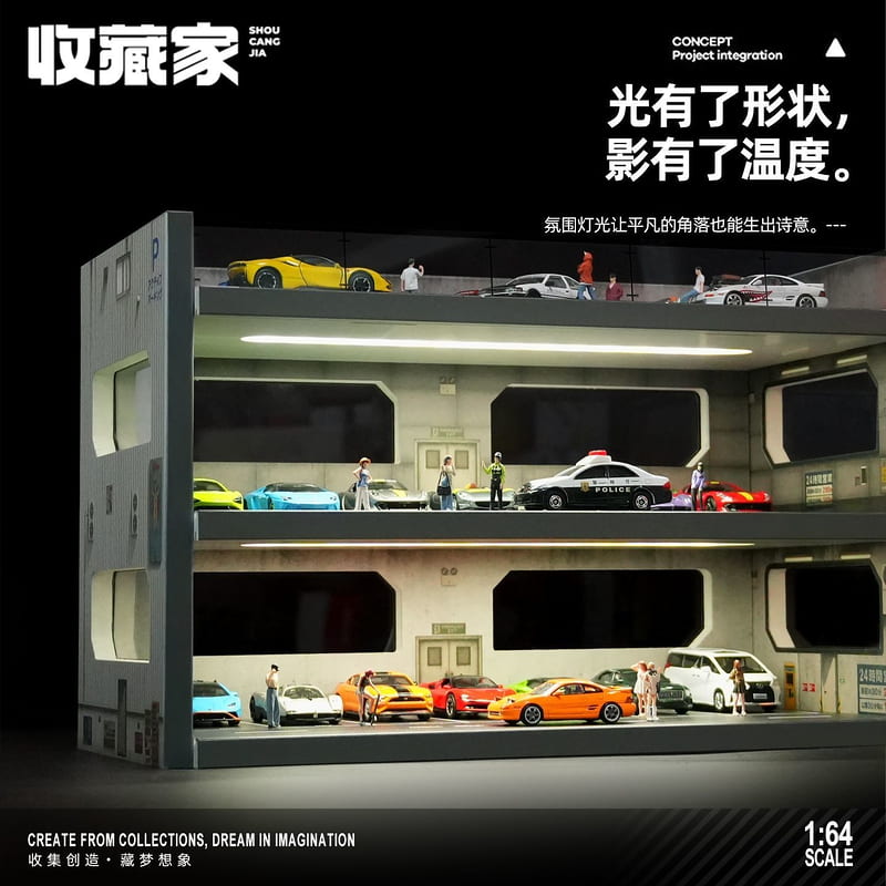 都市帶窗立體駐車場景模型仿真合金車模停車場收納車庫建築 | 露天市集 | 全台最大的網路購物市集