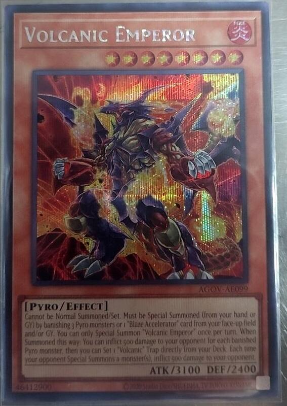 遊戲王 亞英 AGOV-AE099 火山皇帝 (半鑽) 【OK遊戲王】 搜：DP28-JP018 | 露天市集 | 全台最大的網路購物市集